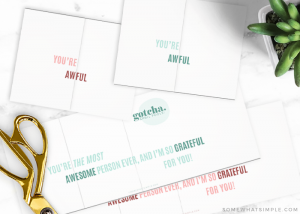 April Fools Card Printable - from Somewhat Simple Kids .com