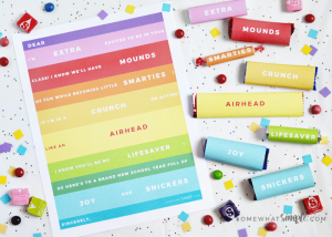 Candy Poster for the Teacher - from Somewhat Simple Kids