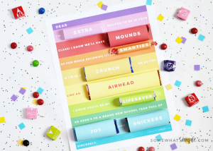 Candy Poster for the Teacher - from Somewhat Simple Kids