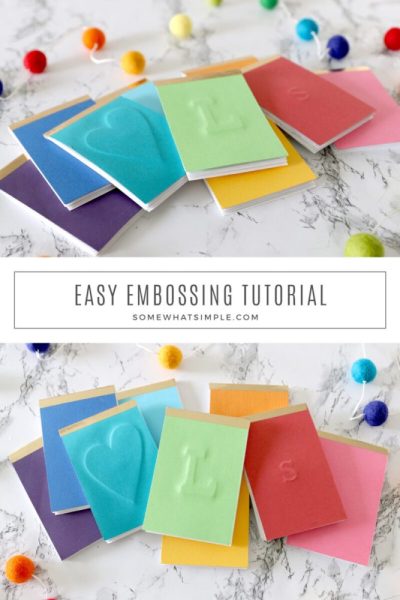 How to Emboss (No tools needed!) - Somewhat Simple Kids