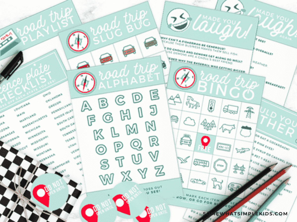 Road Trip Activities Printable Kit
