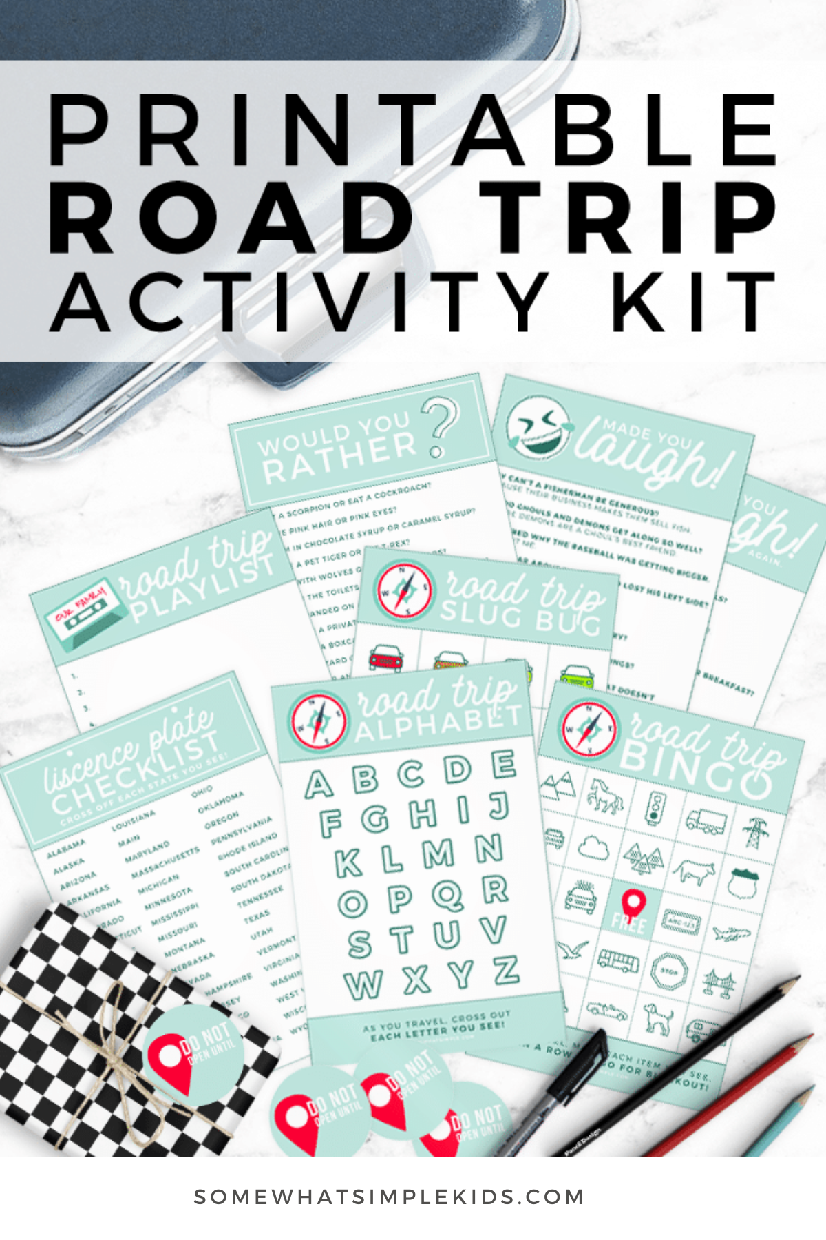 Road Trip Activities Printable Kit